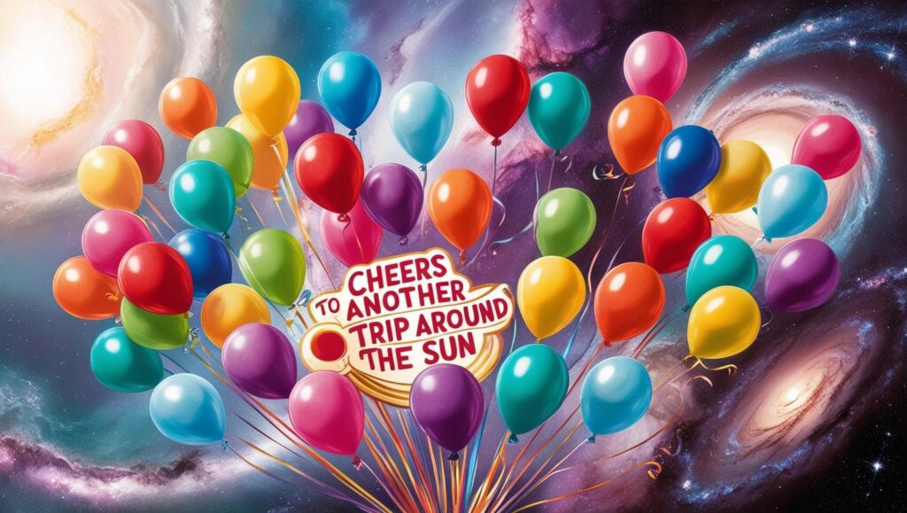 50+ Greetings "another year around the sun" - 1000wishes